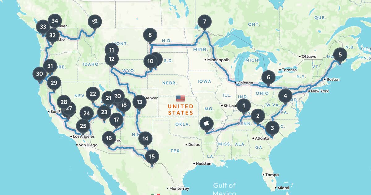 The Greatest American National Park Road Trip | Roadtrippers